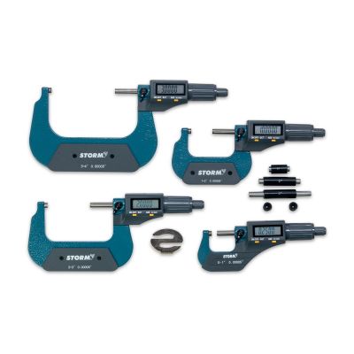 Central Tools 4 piece digital micrometer set