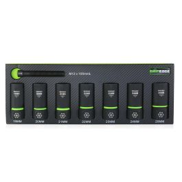 Grip Edge Tools 7-PC 1/2" Drive Metric RPT Socket Extractor with FORS ...