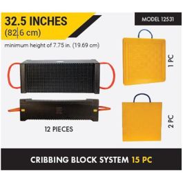 ESCO Cribbing Block System 15 PC, 100-Ton