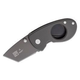 SUNEX Havana Clipper D2/POM, DK Charcoal Gray Handle, Charcoal Ti