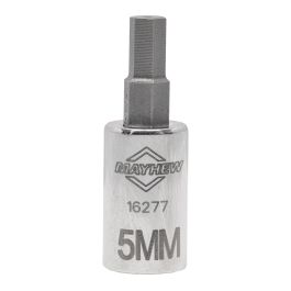 Mayhew Mayhew 5 MM Metric Hex Short Insert Socket Bit, 1/4-Inch Drive
