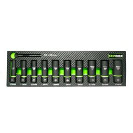 Grip Edge Tools 10-PC 3/8" Drive Metric RPT Socket Extractor with FORS ...